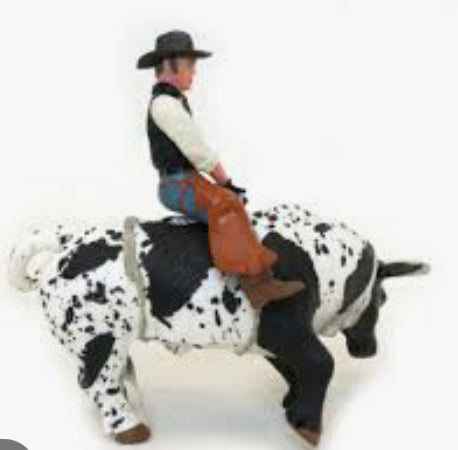 Bull Rider Set Black | E-S Farm Toys